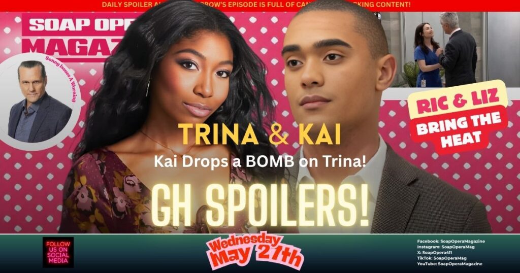 GENERAL HOSPITAL SPOILERS - WEDNESDAY, MAY 27: Kai Taylor Delivers Bad ...