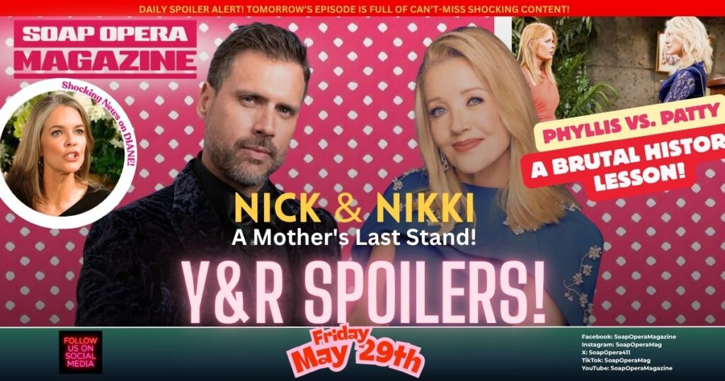 YOUNG AND THE RESTLESS SPOILERS - FRIDAY, MAY 29: Nick Newman Cannot ...