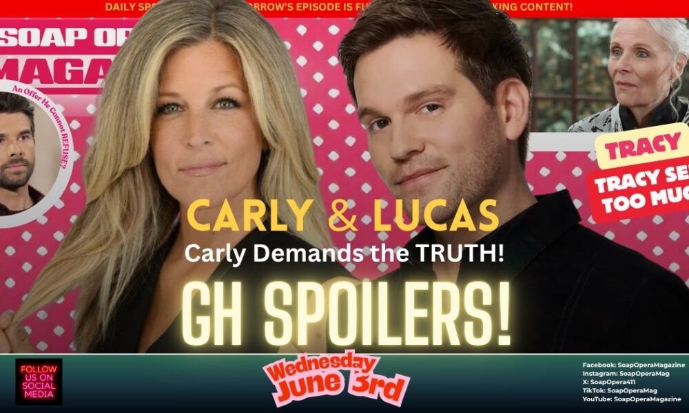 GENERAL HOSPITAL SPOILERS - WEDNESDAY, JUNE 3: Carly Spencer Stops ...